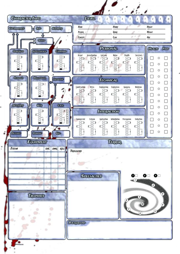 Era: The Chosen - Character Sheet – Era Games